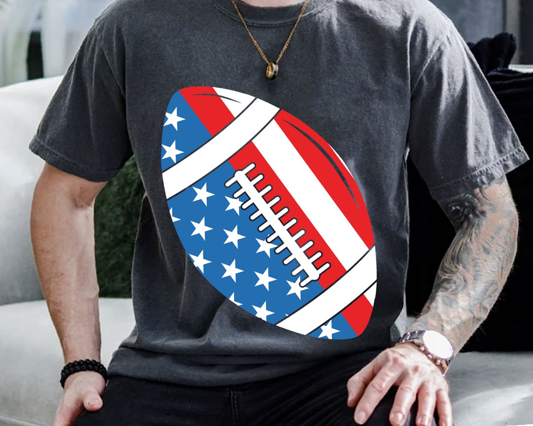 American Football American Flag Svg, 4th of July Svg, Independence Day ...