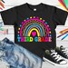Back to School Rainbow Third Grade Svg Hello School Svg - Etsy