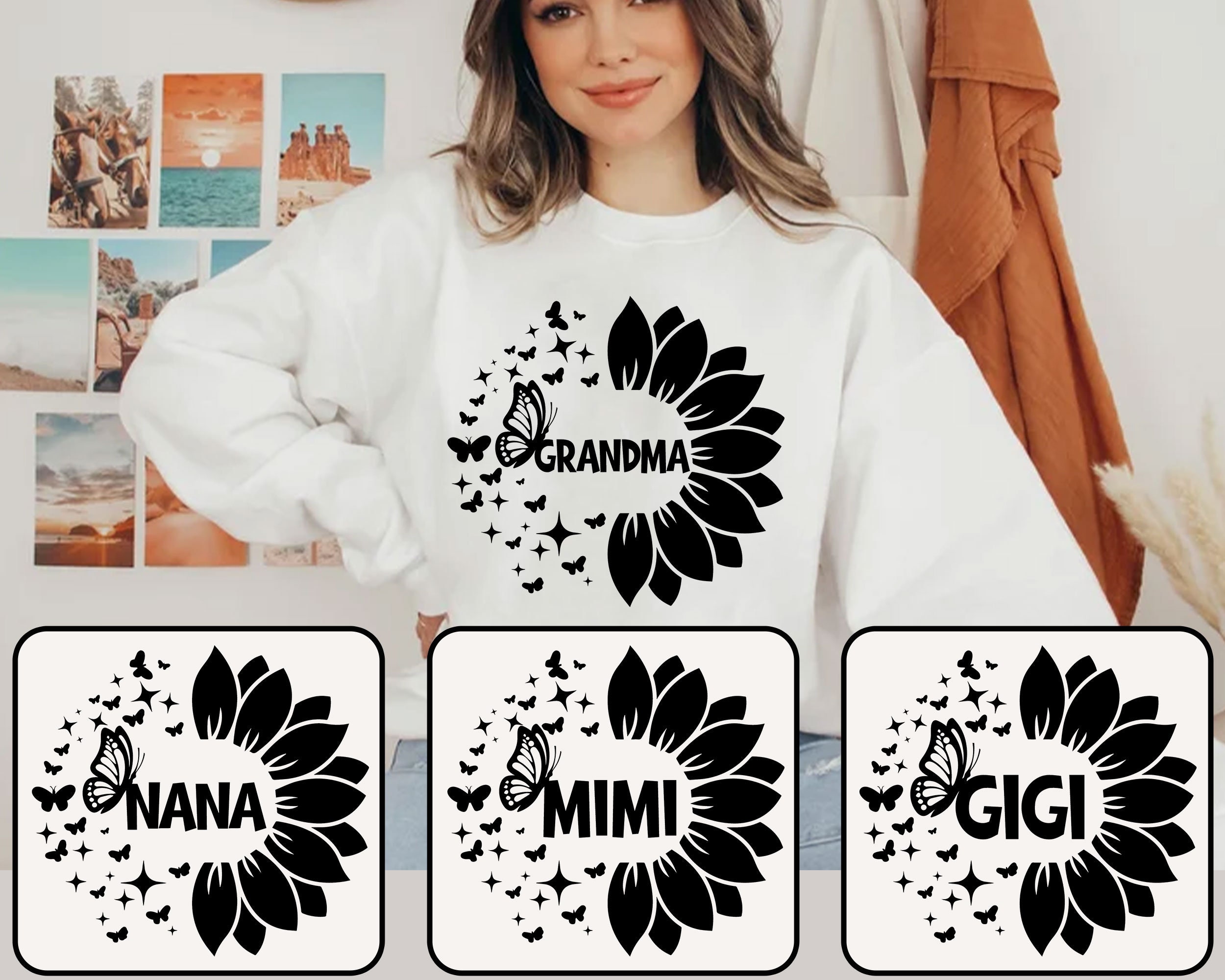 Personalization Text Grandma Svg Bundle Grandma Svg - Etsy