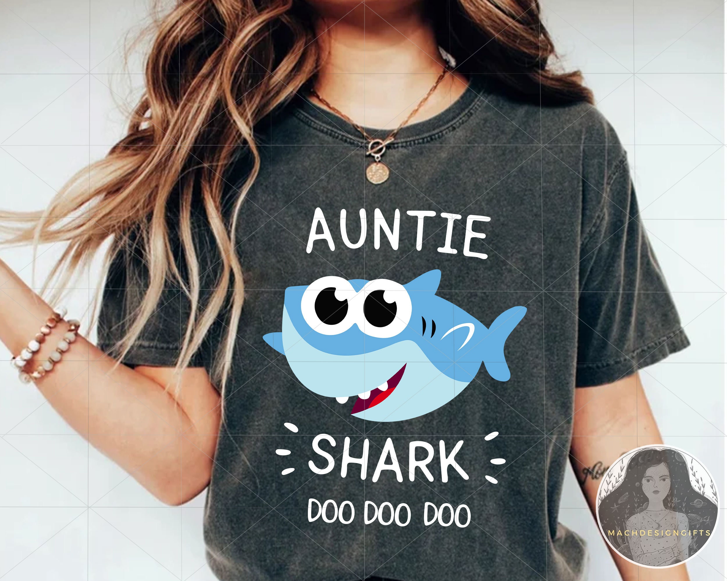 Auntie Shark Svg Shark Birthday Svg Shark SVG Shark Family - Etsy
