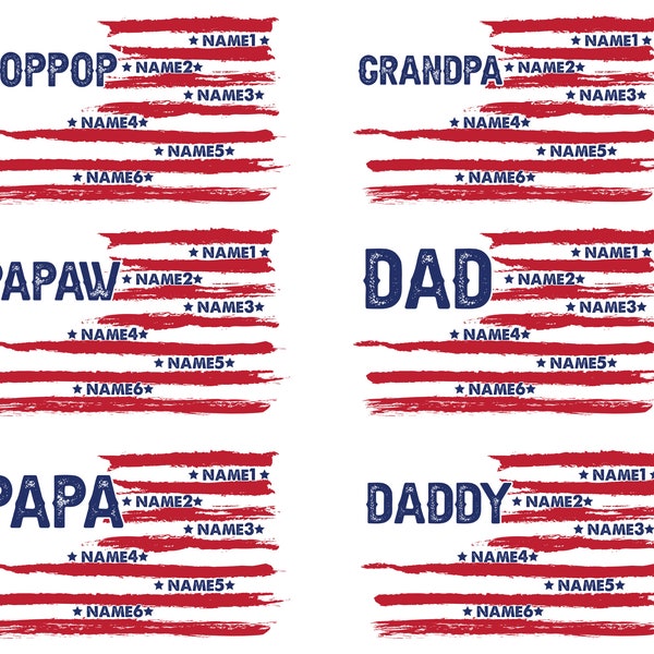 Daddy Flag Svg - Etsy
