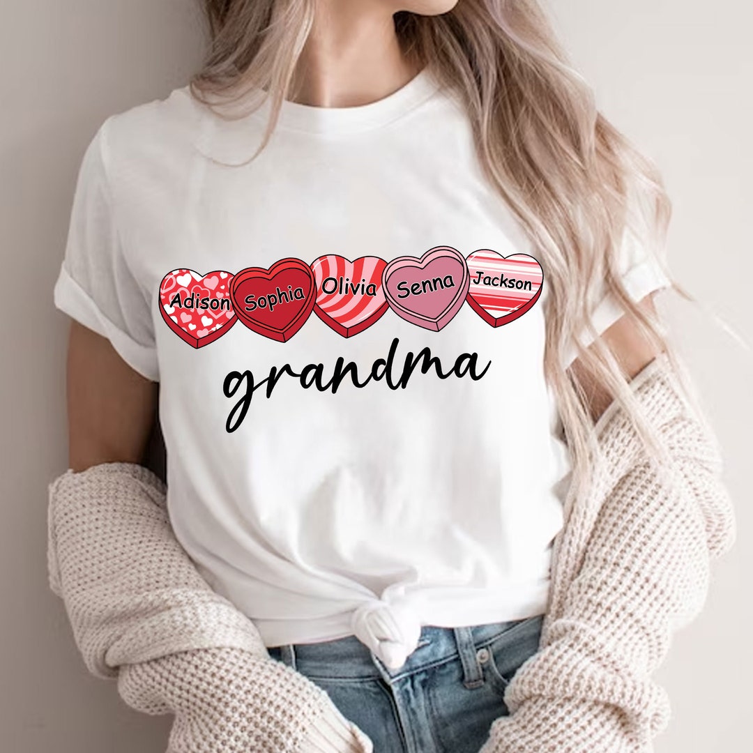 Personalized Grandma Heart Svg, Valentine's Day Svg, Love Grandma Svg ...