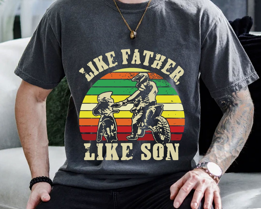 Like Father Like Son SVG, Bike Dad Svg, Father's Day Svg, Daddy Shirt ...