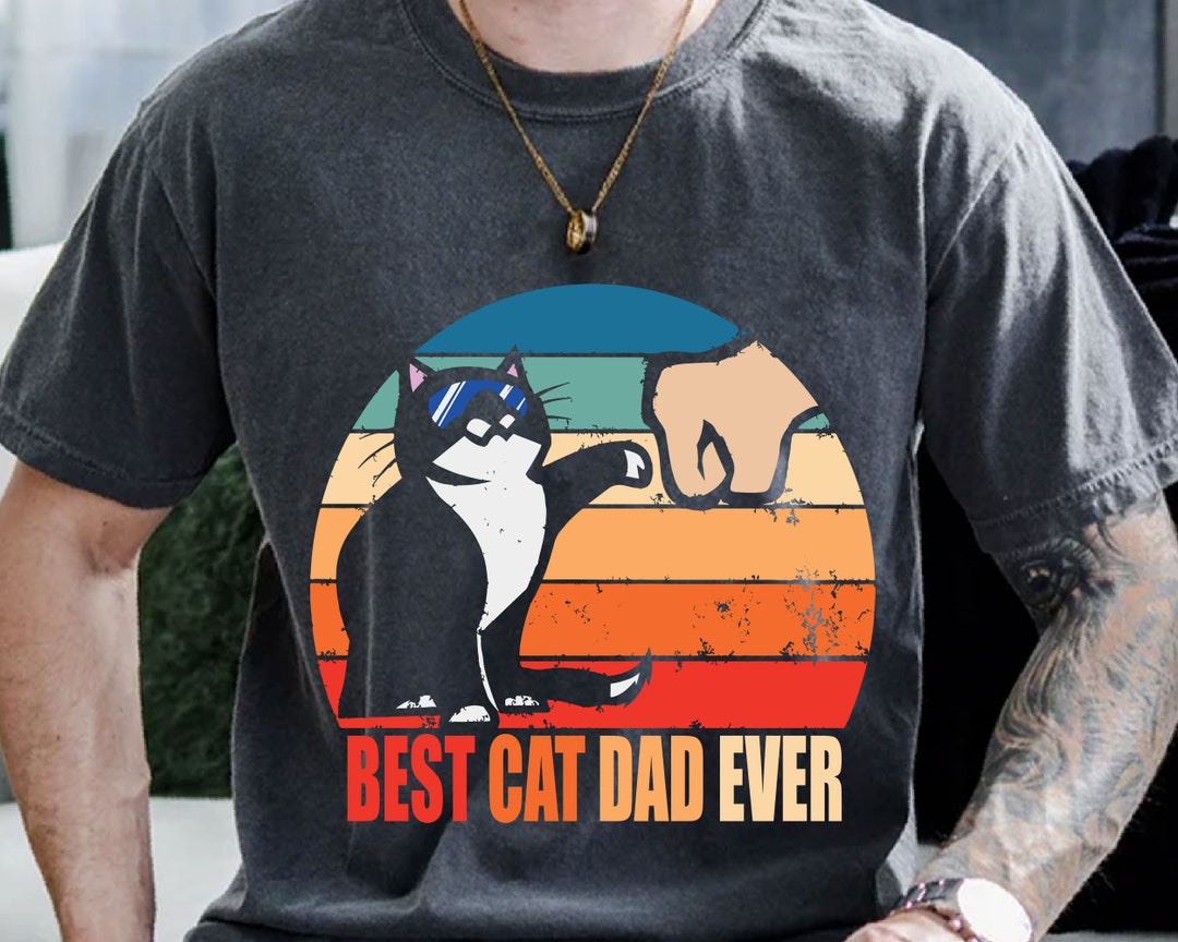 Father's Day Svg, Best Cat Dad Ever Svg, Cat Lover Svg, Cat Daddy Svg, Dad Sublimation Design ...