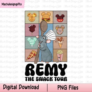 Funny Remy the Snack Tour Png, Mouse Chef Png, Anyone Can Cook Png ...