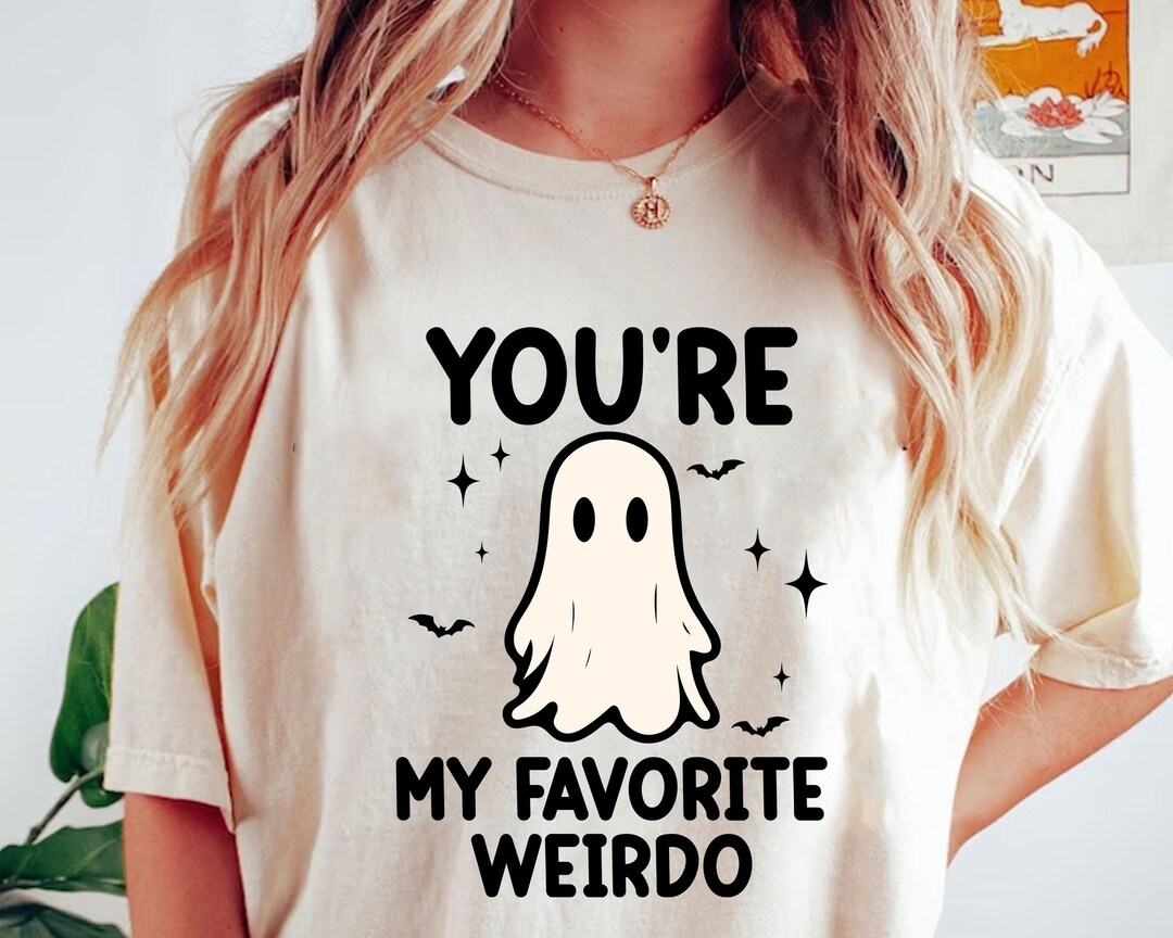 Funny Ghost SVG , You're My Favorite Weirdo Svg , Retro Halloween Svg ...