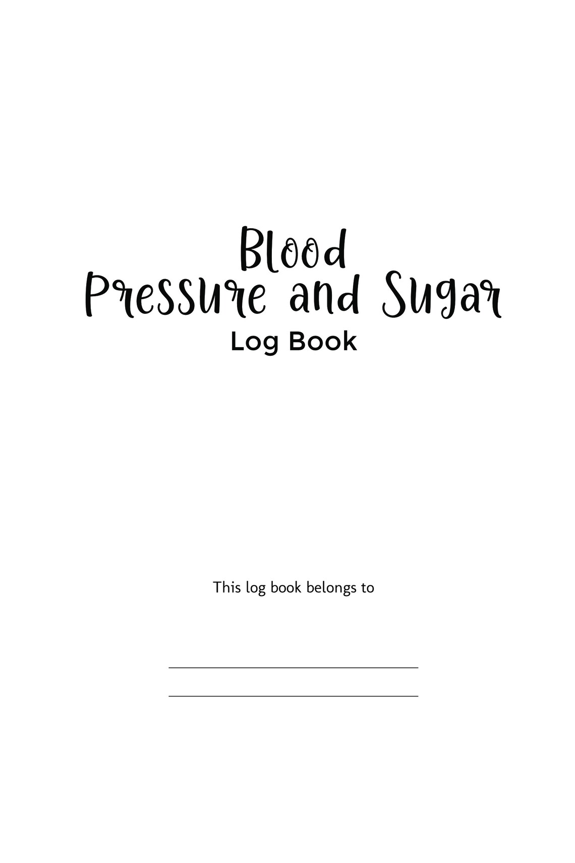 Sugar And Blood Pressure Log Book Journal Etsy Sugar And Blood Pressure Log Book Journal Etsy