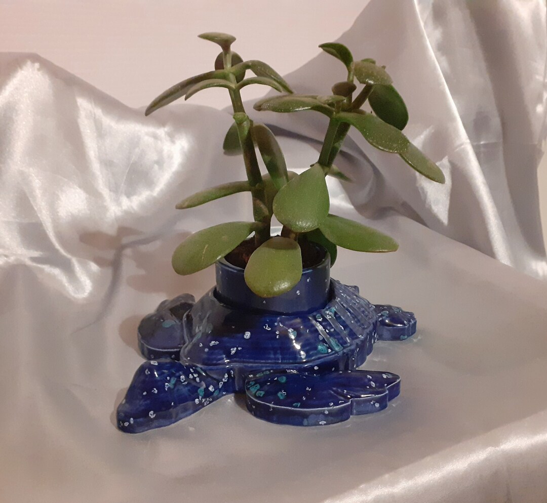 Turtle Plant Holder, Turtle Plant Pot, Ceramic Turtle Decoration ...