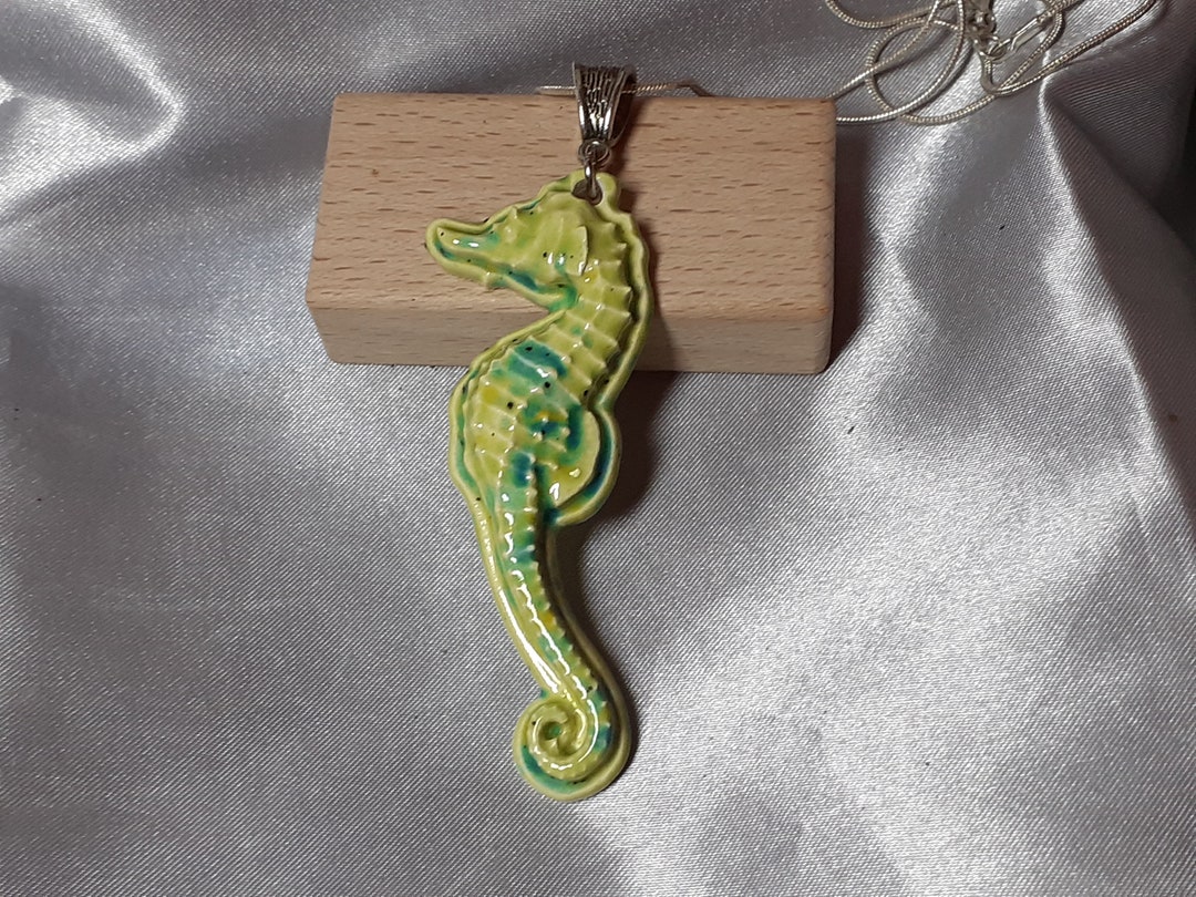 Seahorse Pendant, Gift for Her, Ocean Pendant, Beach Pendant, Seahorse ...