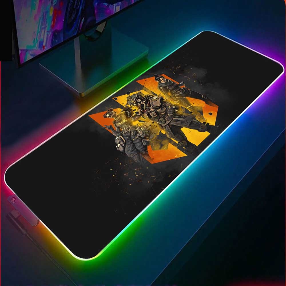 APEX RGB Gaming Mouse Pad ,Led Light Gaming Desk Pad,Neon Gaming Desk ...