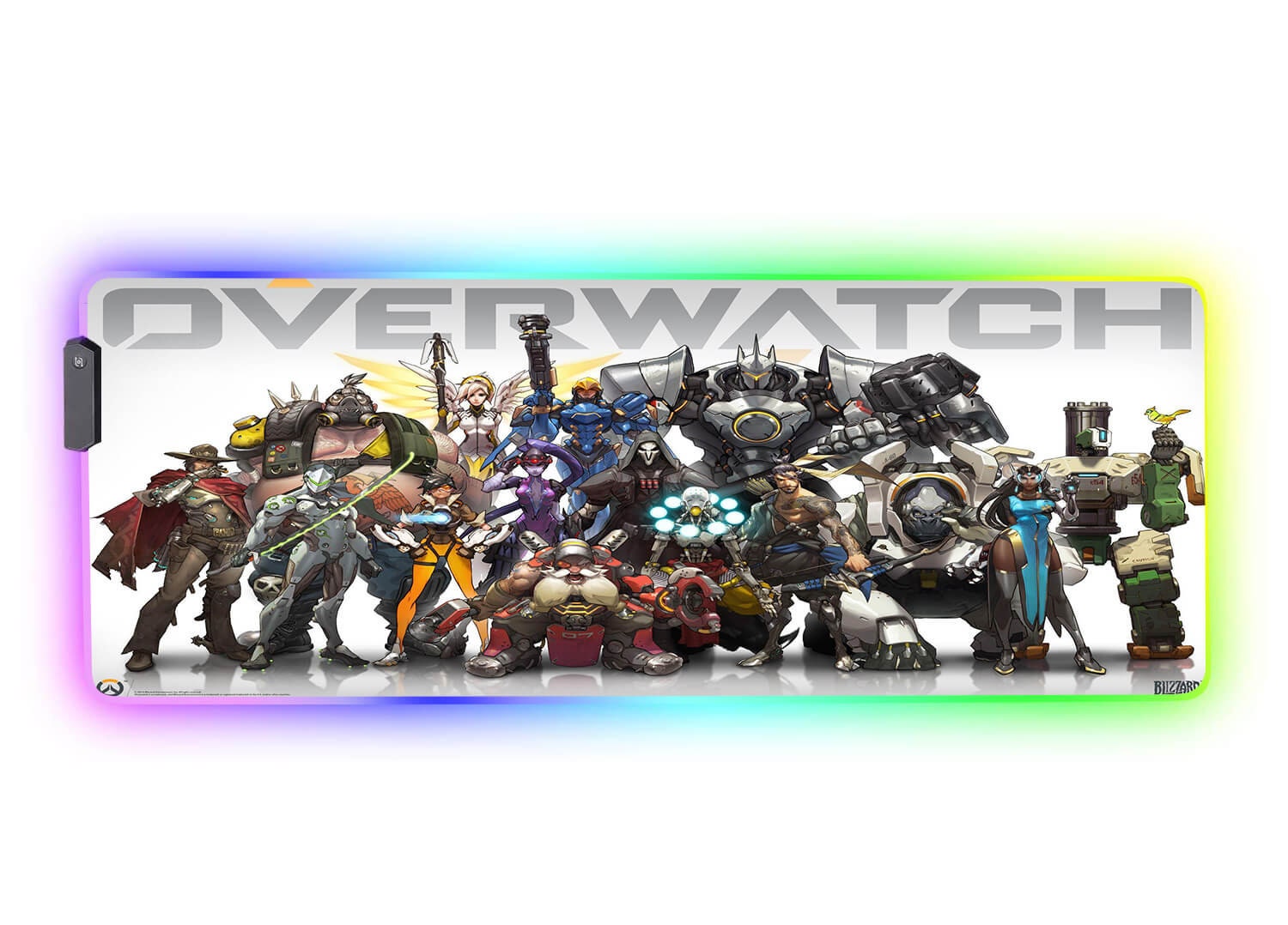 Overwatch RGB Gaming Mouse Pad, Led Light Gaming Desk Pad, Neon Gaming ...