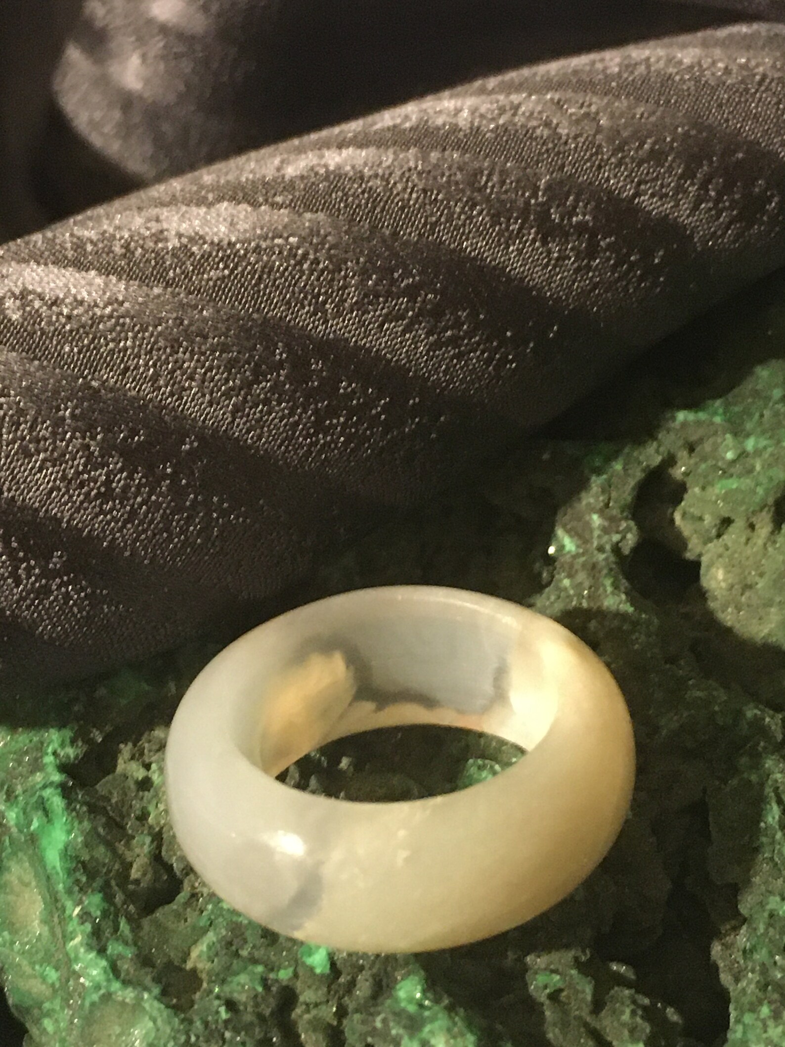 Sz 8.25 Stunning Cherry Blossom Sakura Agate Stone Ring With Features ...