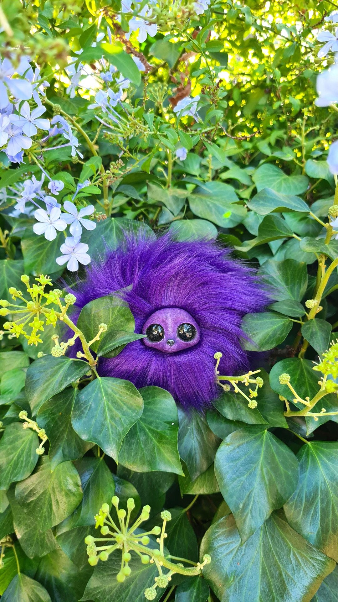Purple Wild Puff, Magical Pet, Collectable Cuddly Creature - Etsy