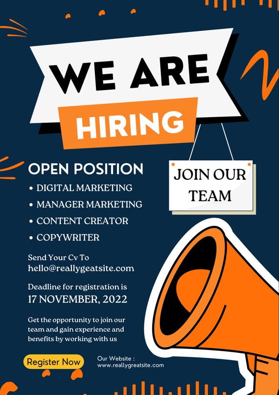 Sample Job Posting Flyer