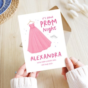 Personalised Prom Card for Daughter, Sister, Niece, Granddaughter ...