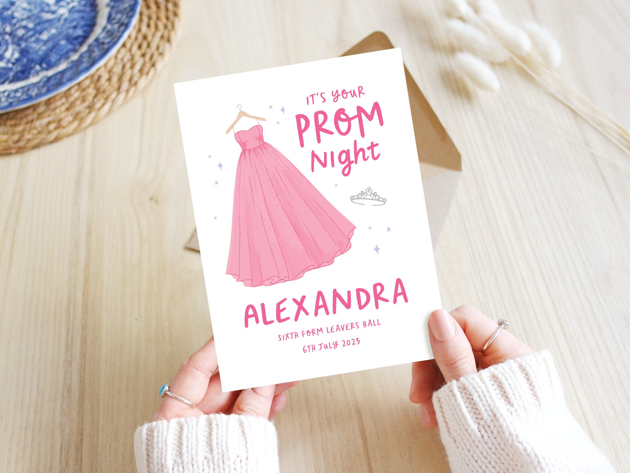 Personalised Prom Card for Daughter, Sister, Niece, Granddaughter ...