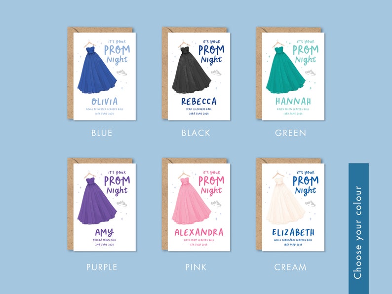 Personalised Prom Card for Daughter, Sister, Niece, Granddaughter ...