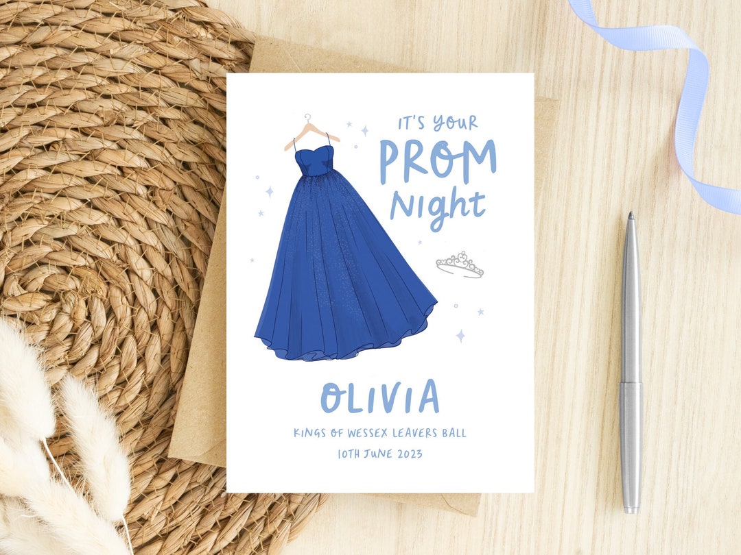 Personalised Prom Card for Daughter, Sister, Niece, Granddaughter ...