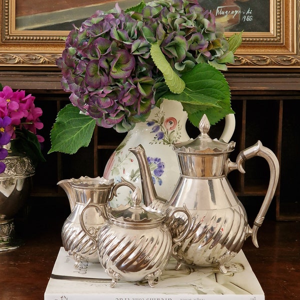 Silver Tea Set - Etsy