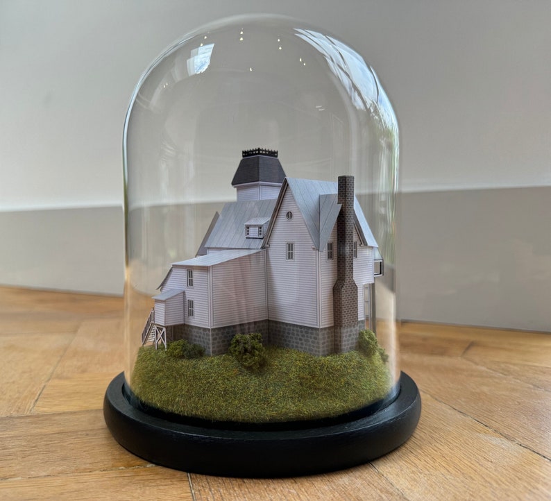 Beetlejuice Deetz House Miniature in Glass Dome: Handmade Model 3D Film ...