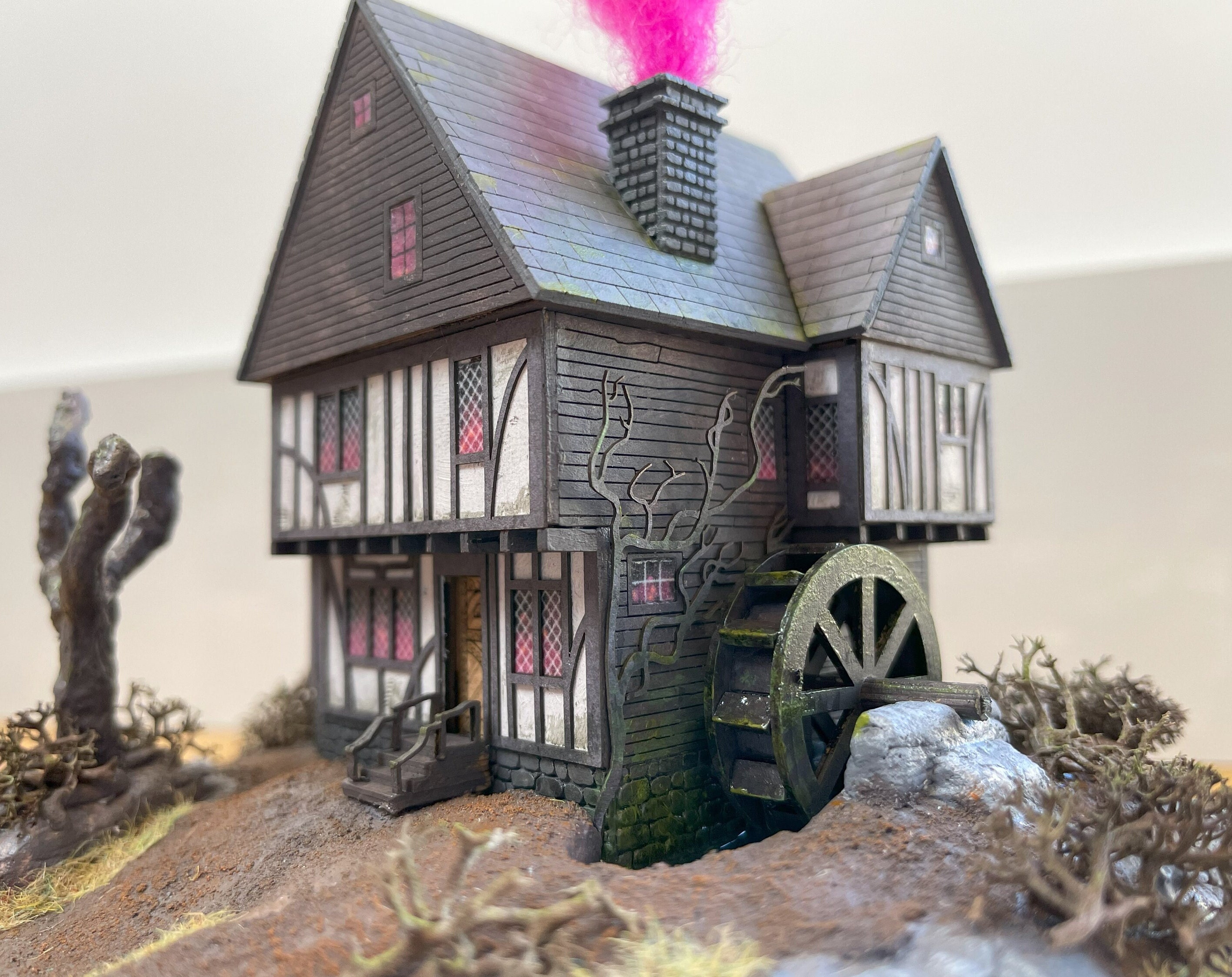 Handmade Hocus Pocus Sanderson Sisters Cottage Miniature Movie Diorama ...