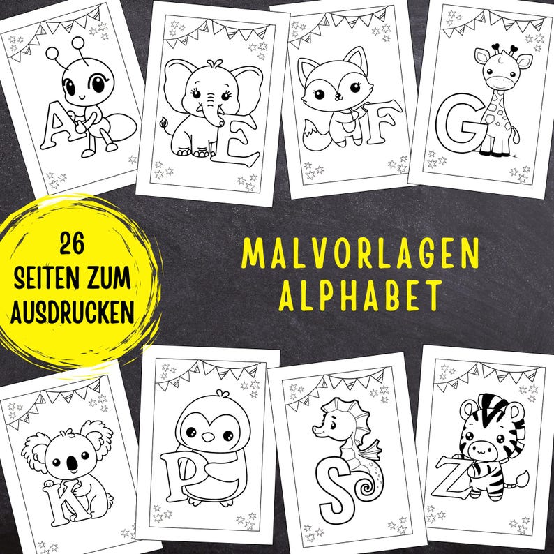 Alphabet Coloring Pages | 26 Coloring Pages | Back-to-school Activities ...