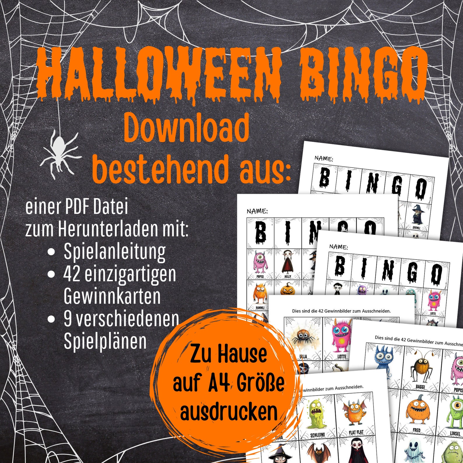 Halloween Party BINGO | Download PDF | Indoor & Outdoor | Printable ...