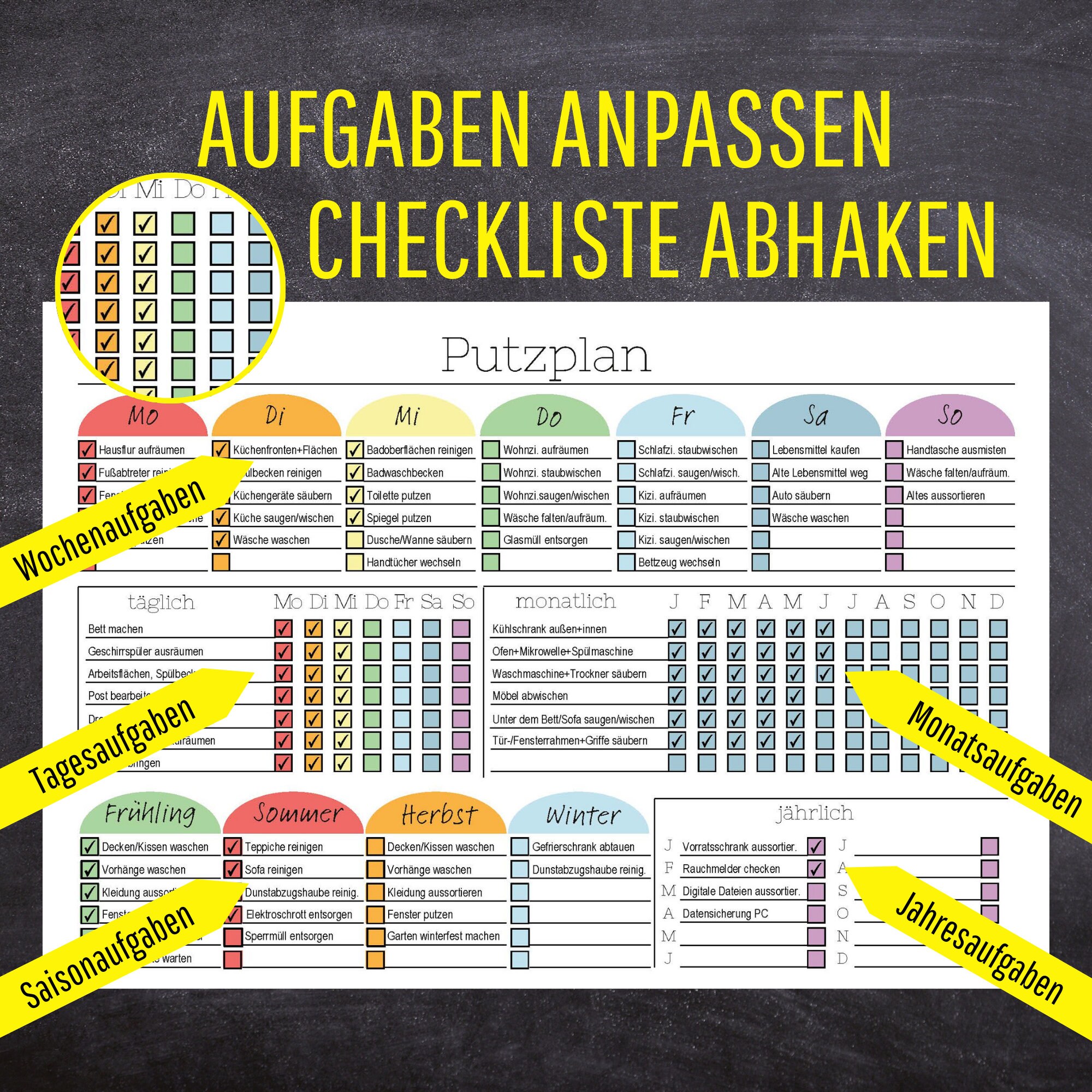 Putzplan Familie Pdf