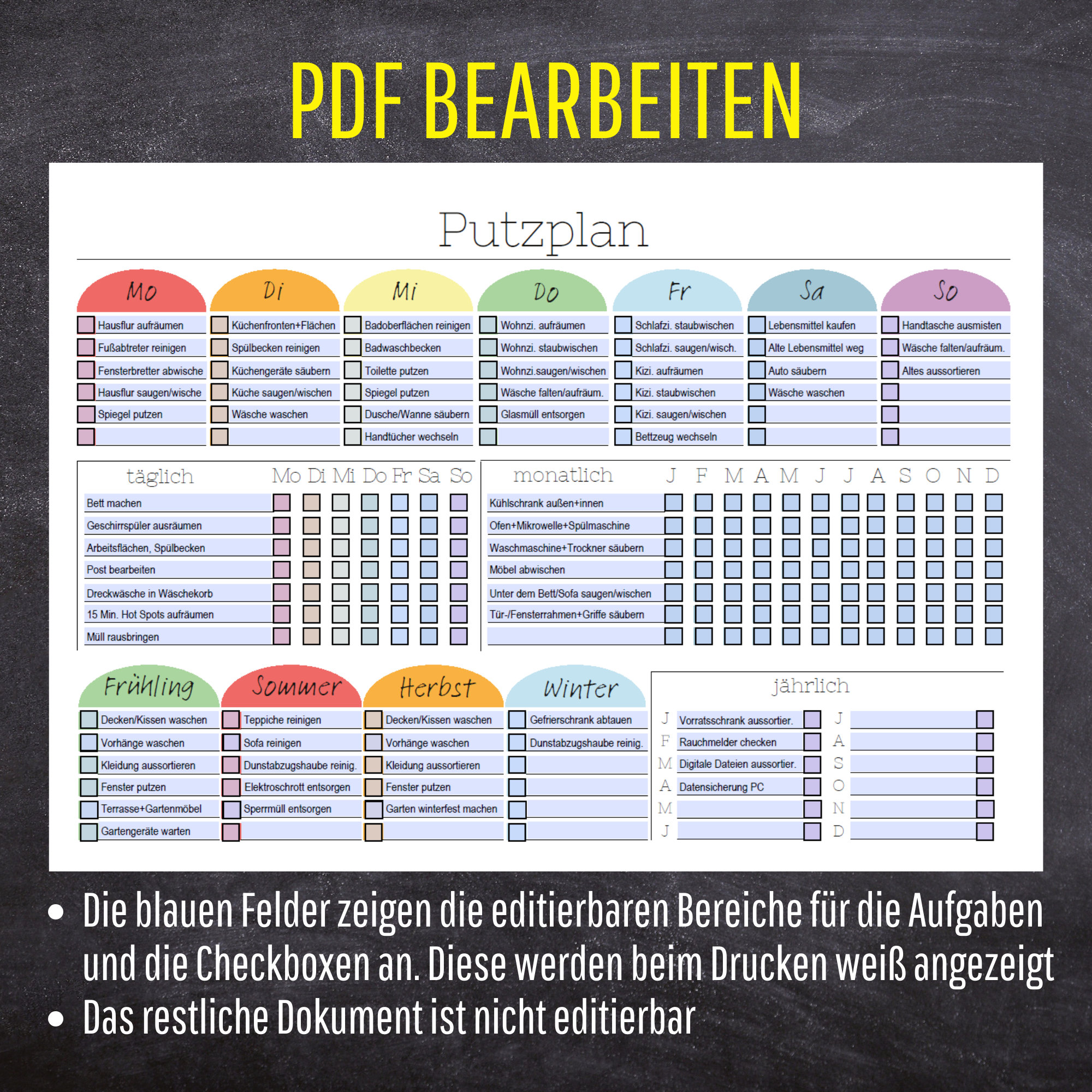 Putzplan Familie Pdf