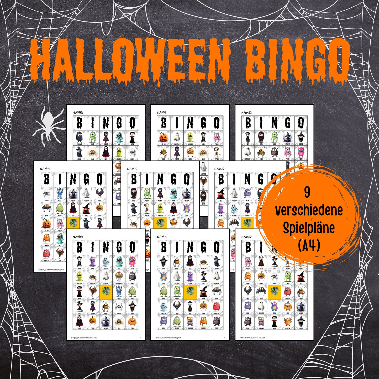 Halloween Party BINGO | Download PDF | Indoor & Outdoor | Printable ...