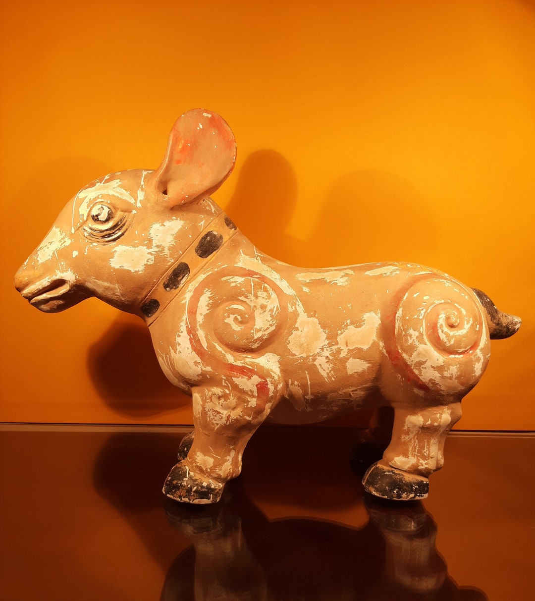 Vintage Chinese Han Style Terracotta Figure of a Pig 14" Tall - Etsy