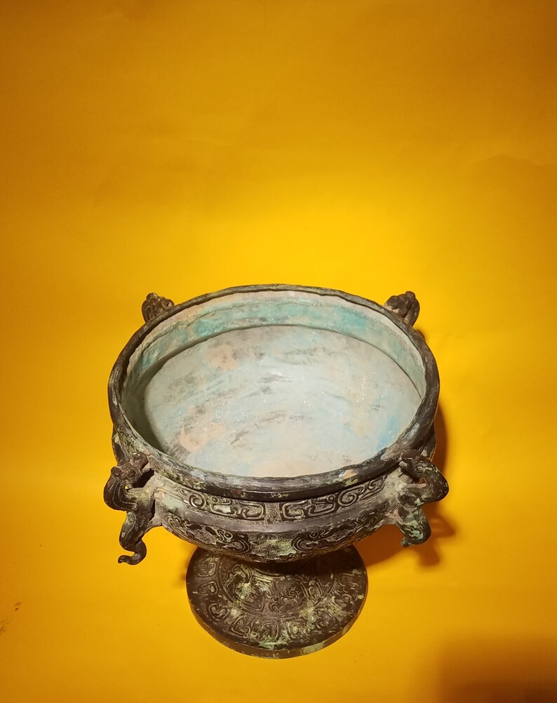 Archaic Chinese Bronze Ritual Vessel - Etsy