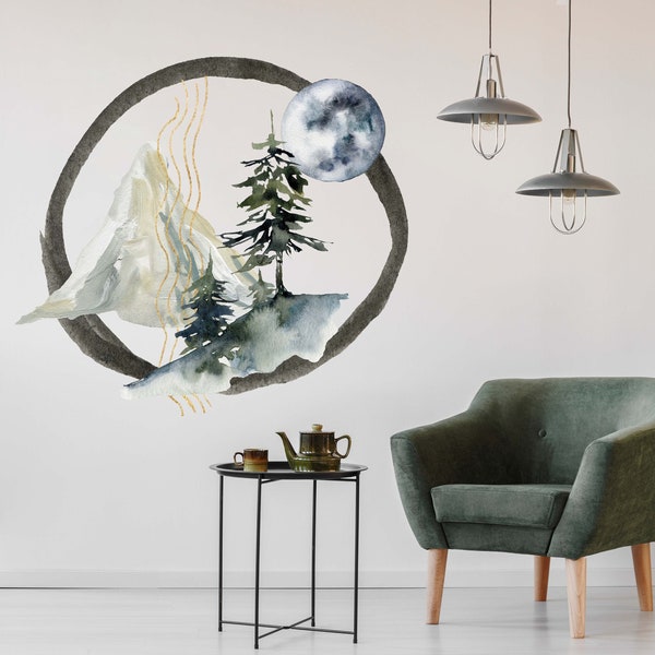 Round Wall Decal - Etsy UK