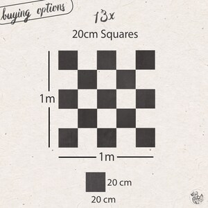 WALL DECALS - Checkerboard Wall Decal - Wall Stickers by Dizzy Duck - Etsy