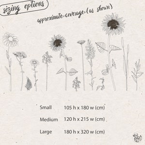 Large Decorative Flower Wall Stickers - Easy Peel & Stick Application ...