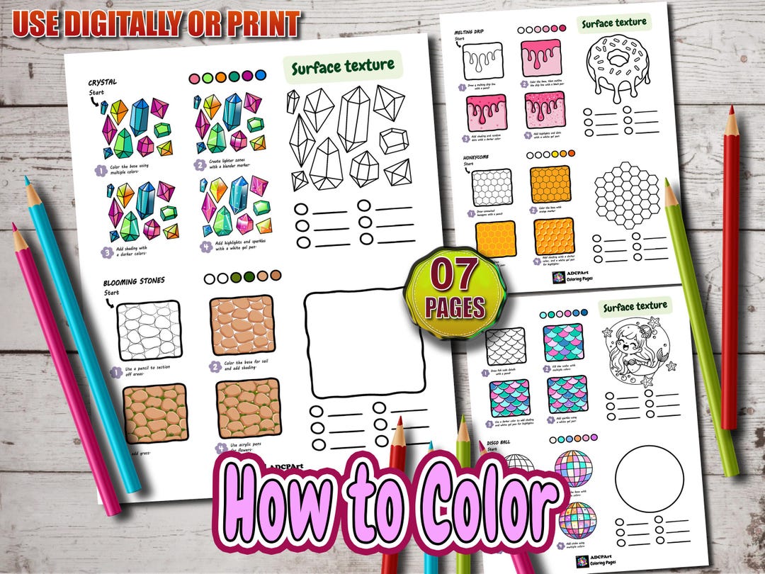 Creative Surfaces Coloring Book: Fun Texture Art for Kids & Adults ...