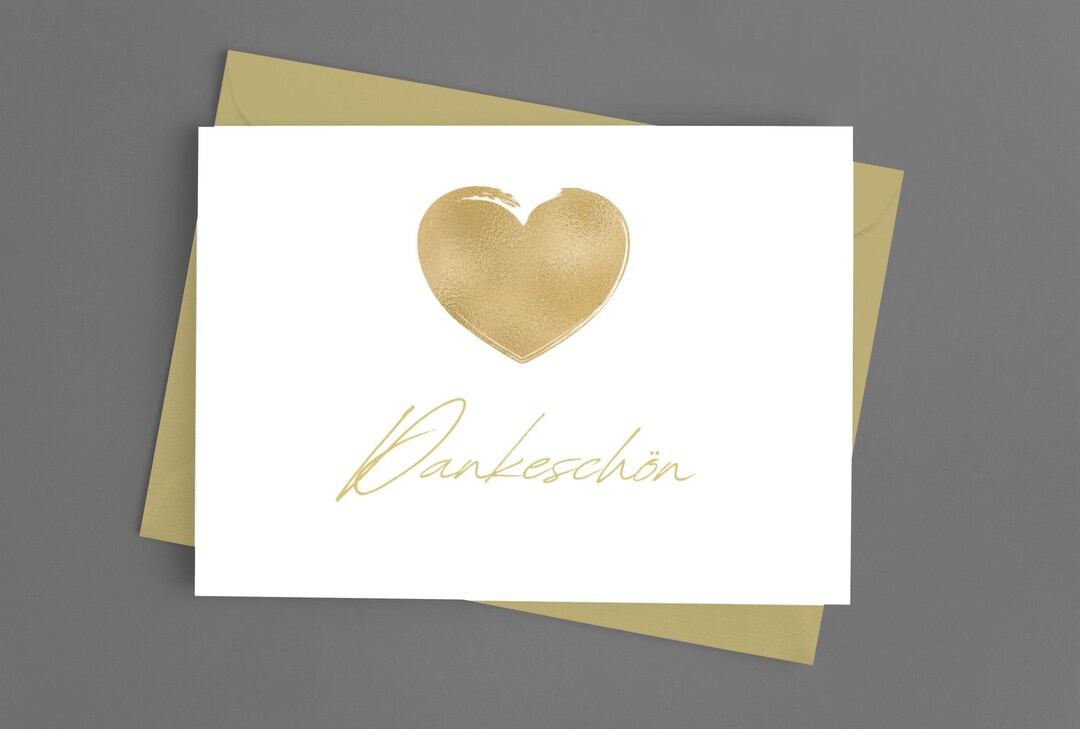Printable Thank You Card, Greeting Card, DIN A5 Card, Congratulations ...