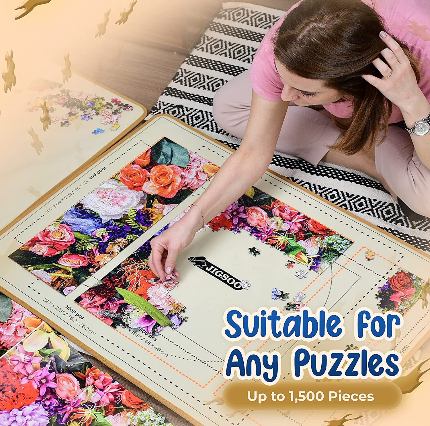 1500 Pcs Jigsaw Puzzle Storage With Central Board and 2 - Etsy