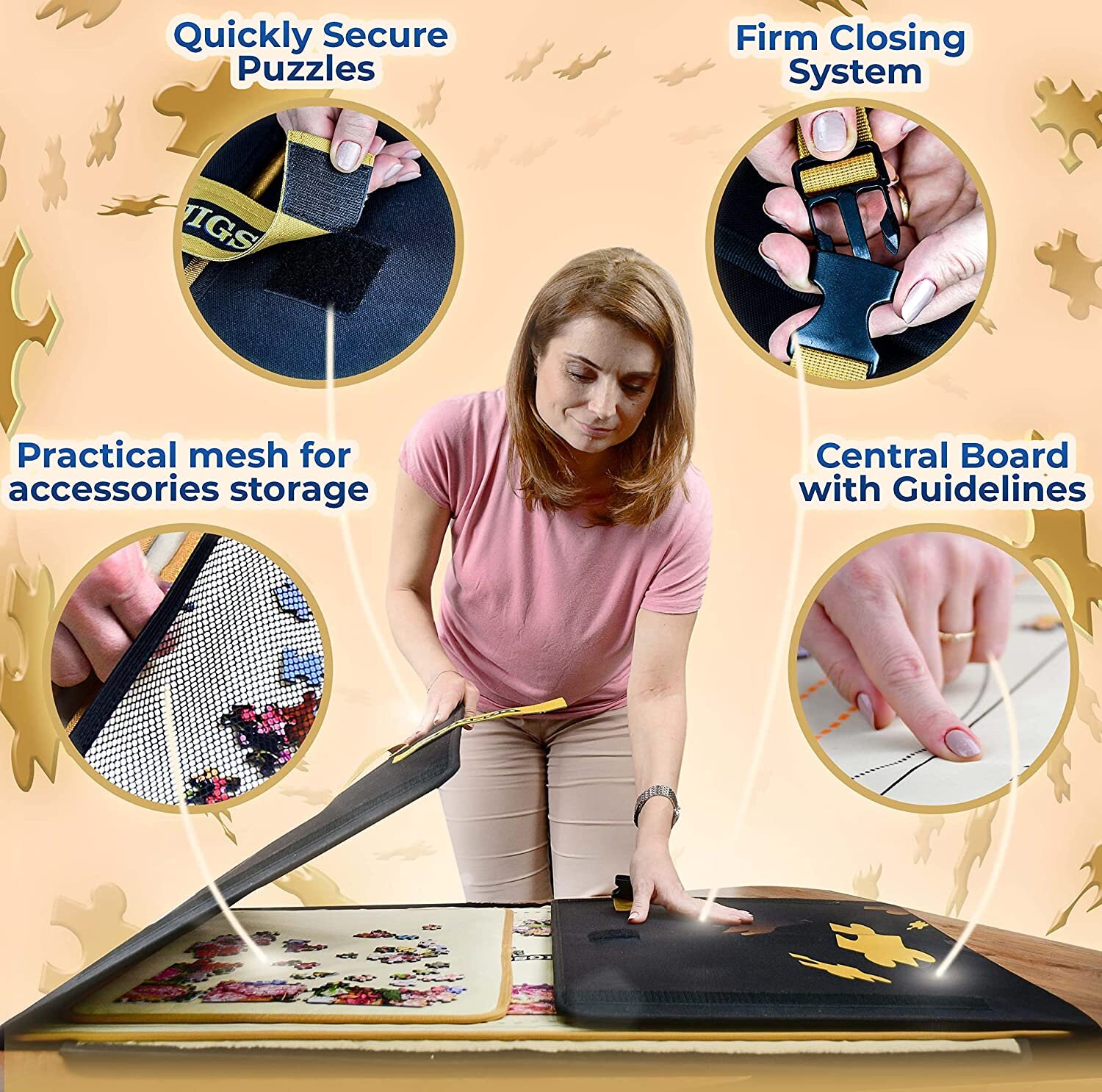 1500 Pcs Jigsaw Puzzle Storage With Central Board and 2 - Etsy