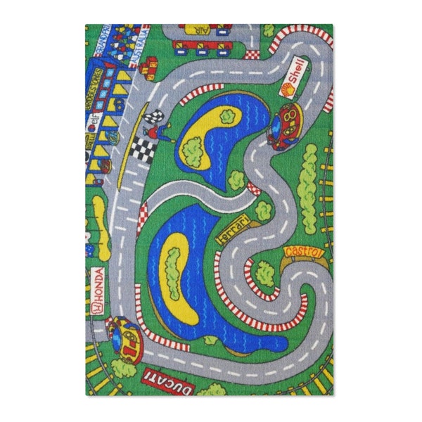 Race Track Rug - Etsy