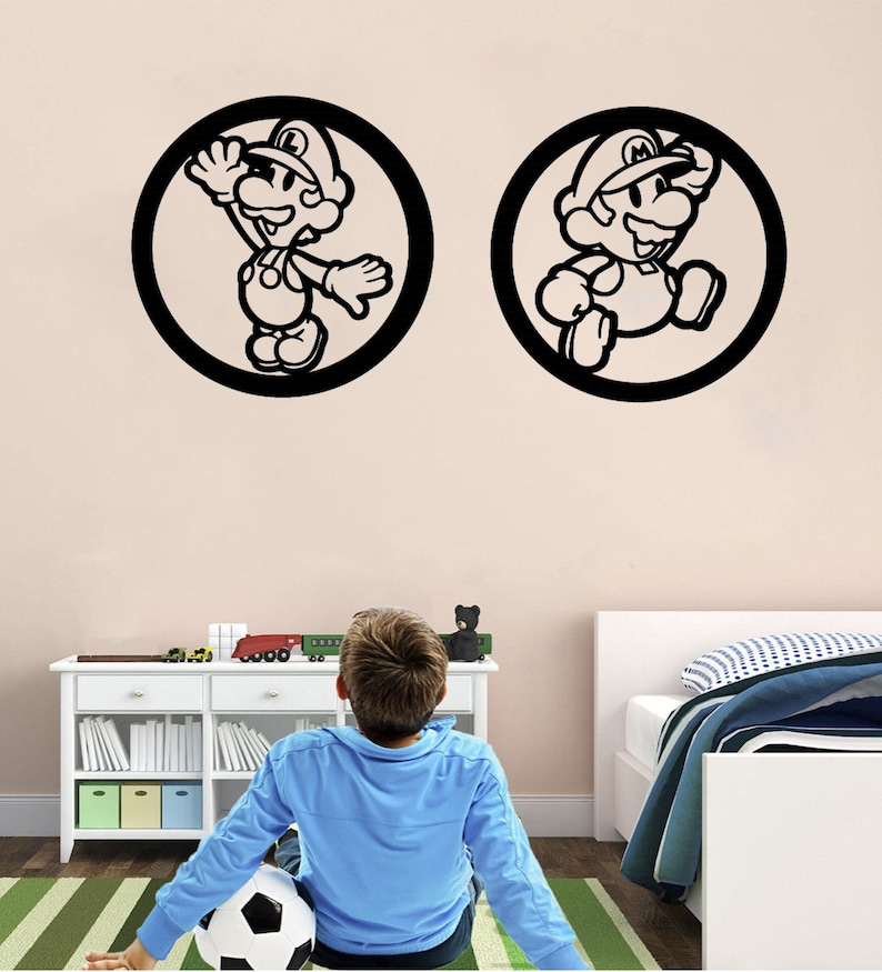 Super Mario Themed Wall Decorations. SVG File for LASER CUT - Etsy