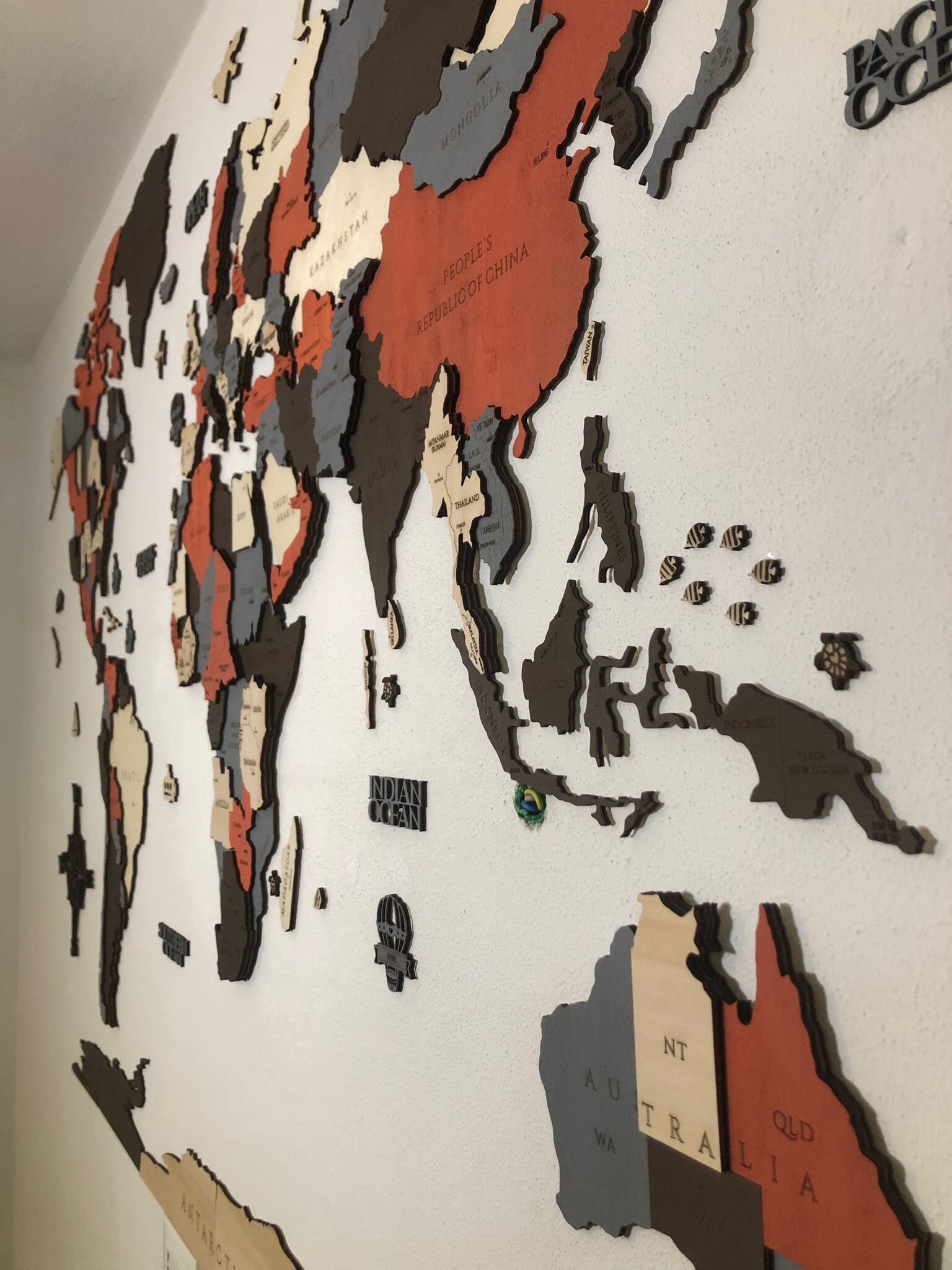 3D Layered World Map With Capitals: Explore the World in a New Way ...