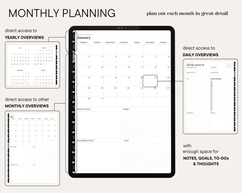 Digital Dated Planner 2023 Goodnotes Planner Ipad Planner - Etsy