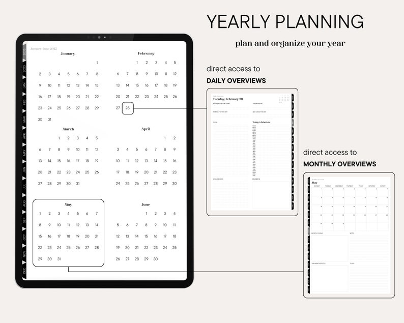 Digital Dated Planner 2023 Goodnotes Planner Ipad Planner - Etsy