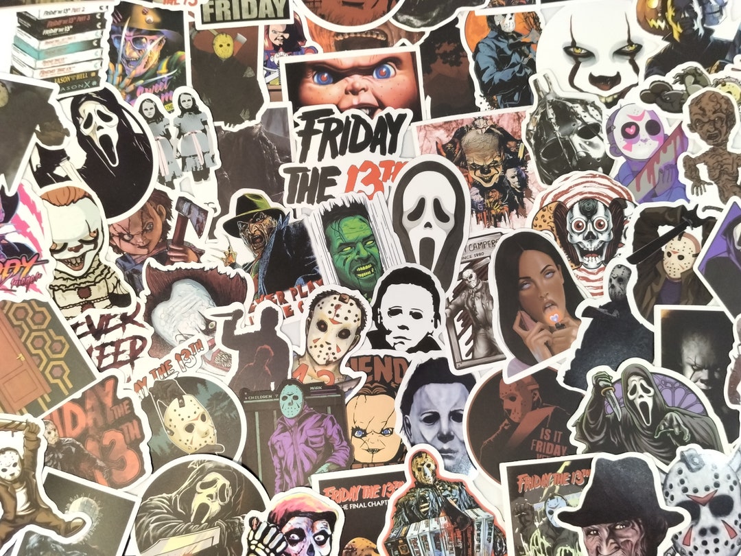 Classic Horror Movie Mix Stickers - Etsy