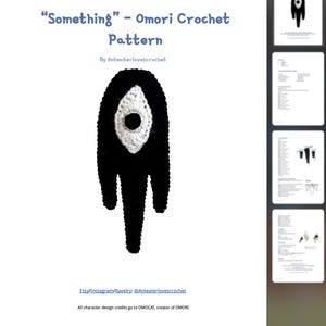 Something - OMORI Digital Crochet Pattern - Etsy
