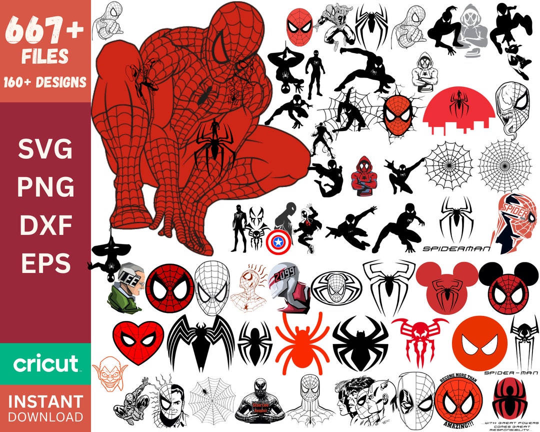 Buy SPIDERMAN SVG Bundle Spider-man Svg Cut Files for Cricut Online in ...