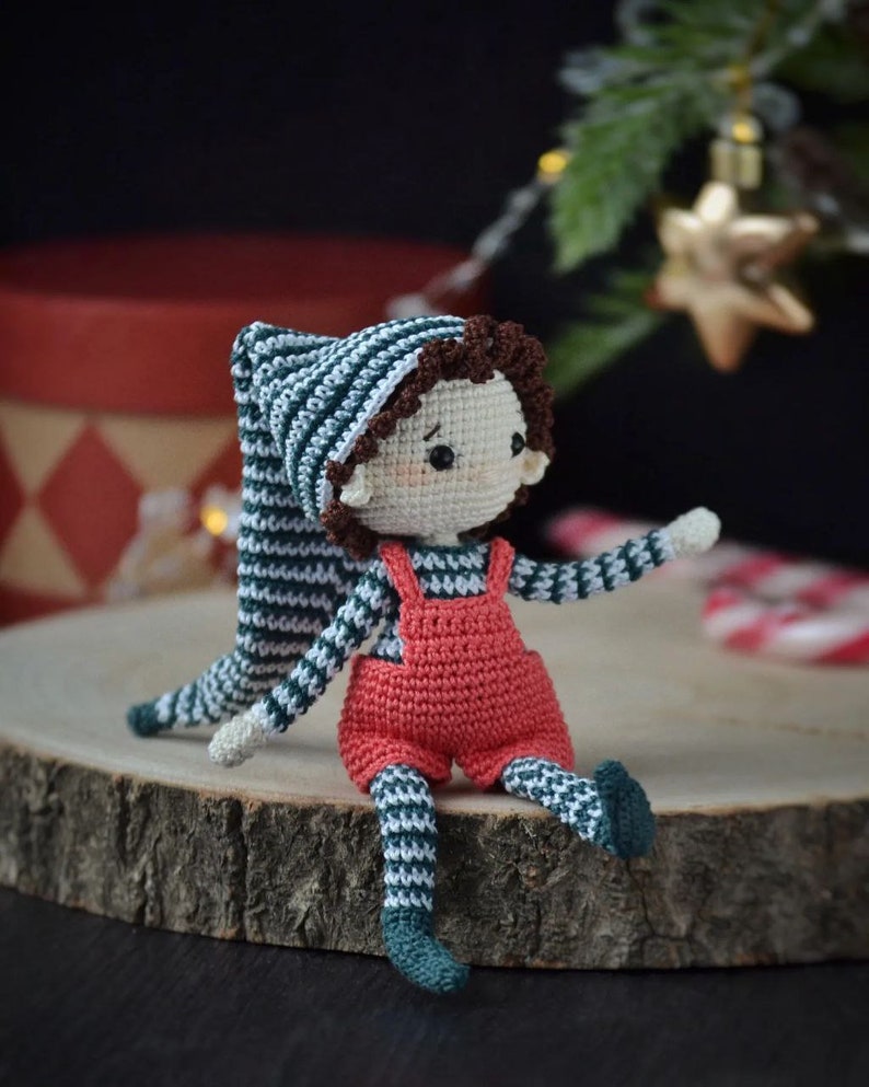 Crocheted Miniature Elf Doll, Amigurumi сute Finished Toy - Etsy
