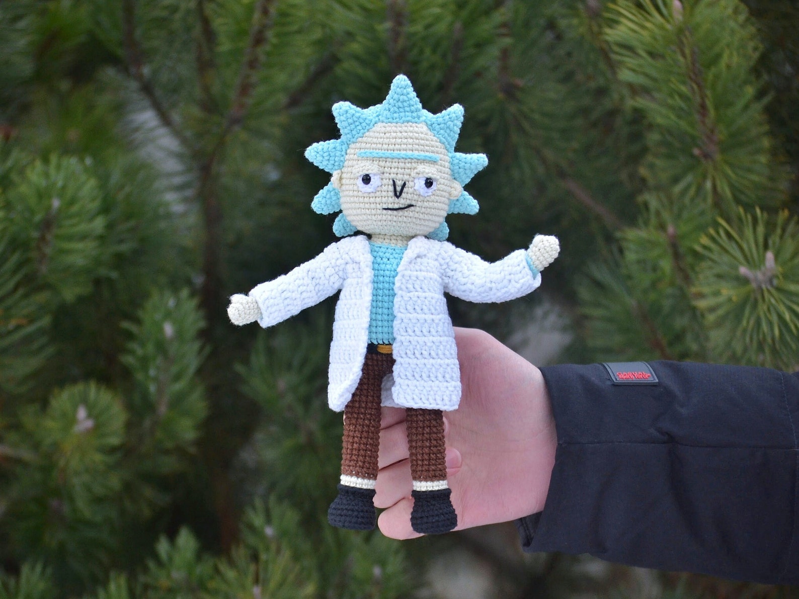 Rick and Morty Crochet Doll Cartoon Figures Cute Crochet - Etsy