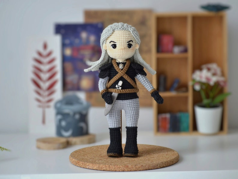 The Witcher Crochet Pattern – Geralt Amigurumi Doll PDF, Fantasy ...
